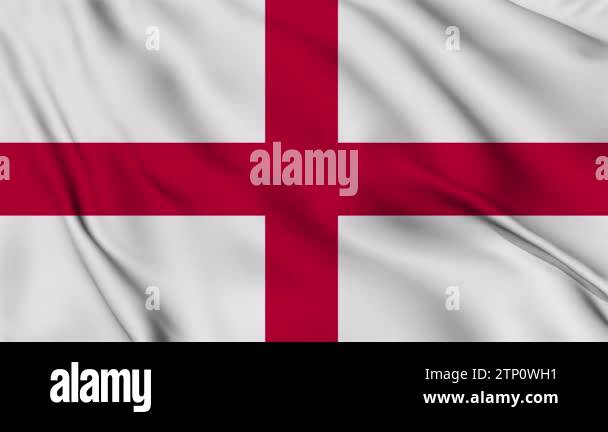 England flag animation for background in 4k. Happy independence day UK ...