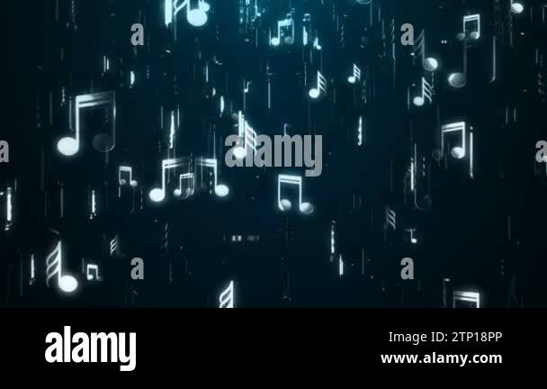 Music notes abstract Stock Videos & Footage - HD and 4K Video Clips - Alamy