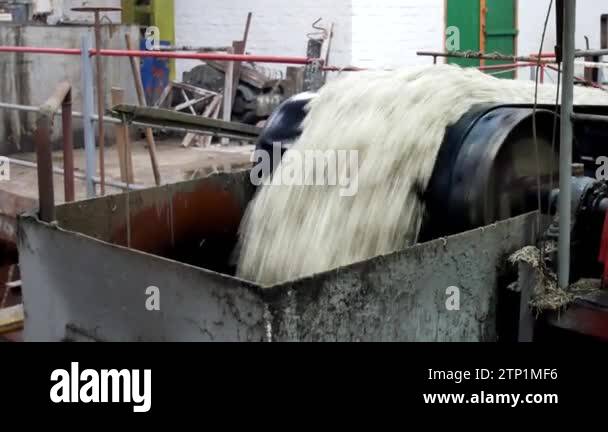 Industrial sugar conveyor production line factory Stock Video Footage ...