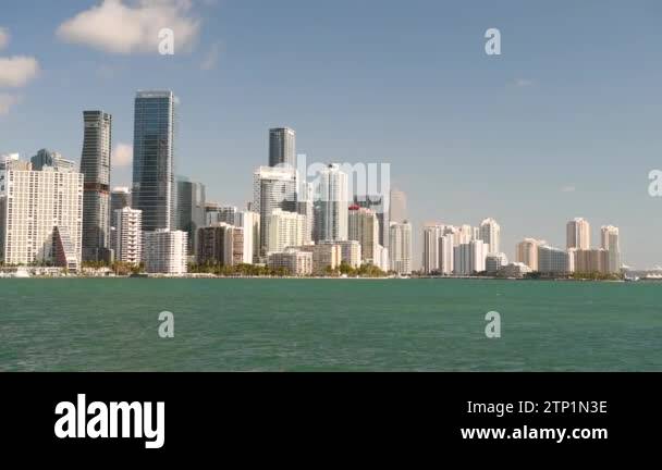 Downtown skyline seen building buildings skyscrapers skyscraper Stock ...