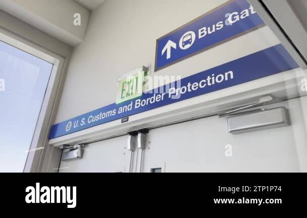 Los Angeles, California, USA - 07-13-2023: LAX Airport. "U.S. Customs ...