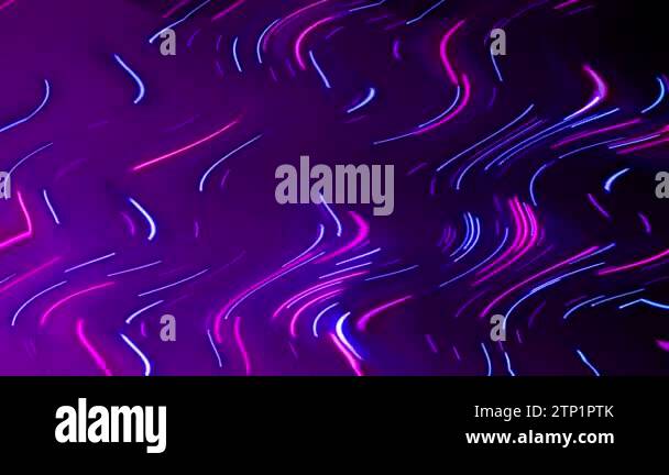 Curved colored lines of light in a wavy motion moving from top to ...