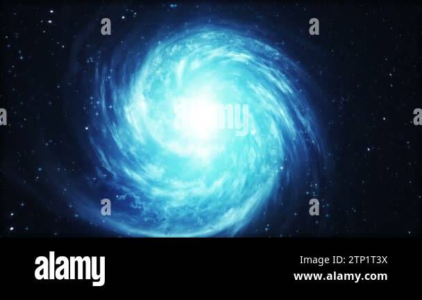 Rotating spiral galaxy with stars in outer space Stock Video Footage ...