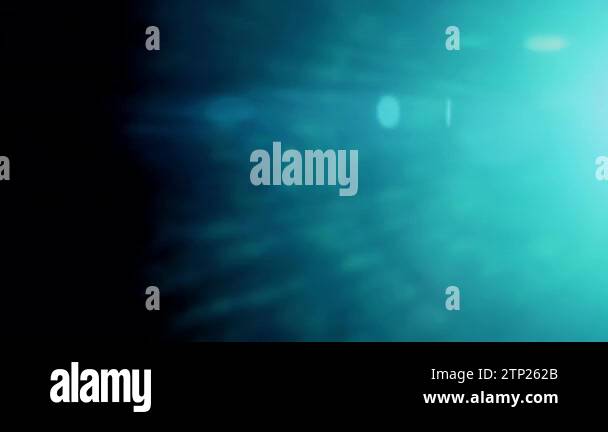 Real light leaks anamorphic lens flare with bokeh, from bright strobe ...