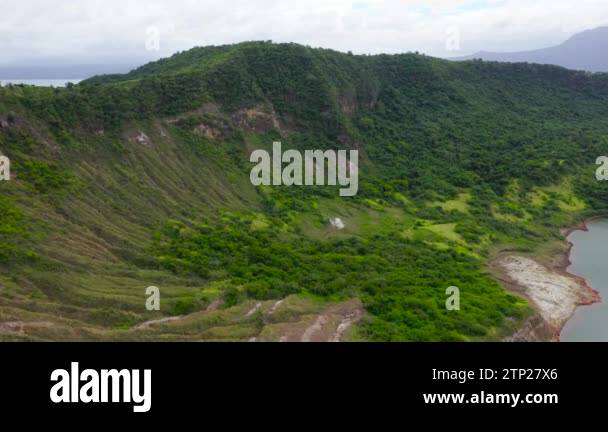 Taal is an active volcano with crater lake in the Philippines, a ...