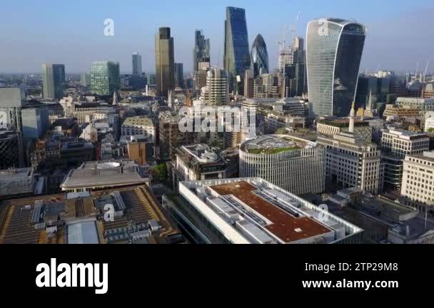 Amazing aerial view of the London city from above including most famous ...