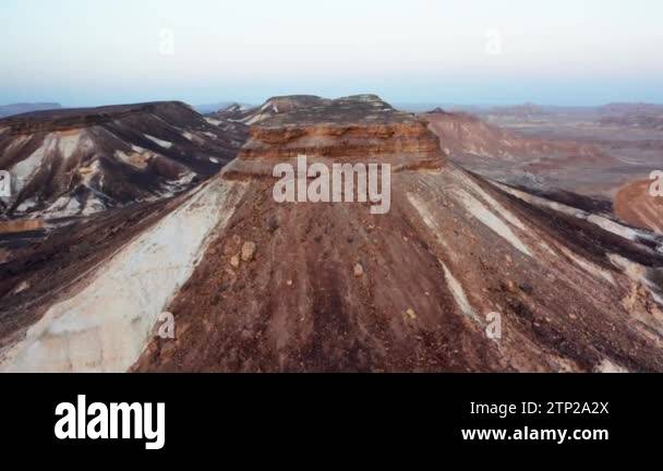 Mini Table Mountain with stones symbols of Sayeret Matkal at sunset ...