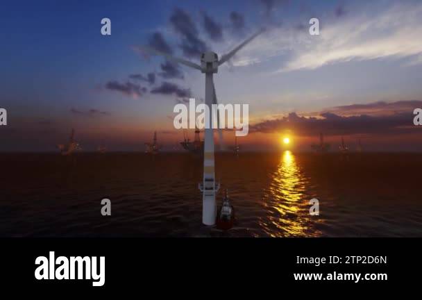 Wind turbine rigs Stock Videos & Footage - HD and 4K Video Clips - Alamy