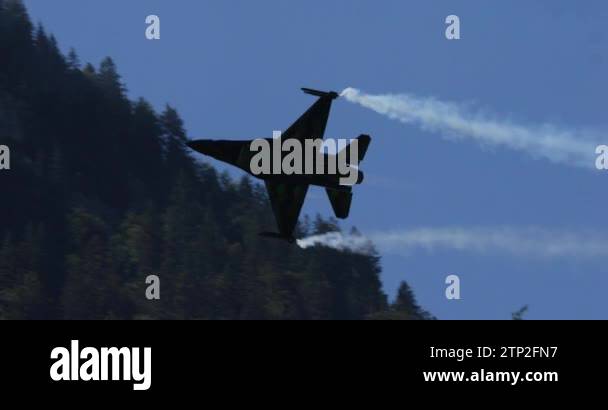 NATO fighter jet performs impressive high-power combat maneuvers near ...