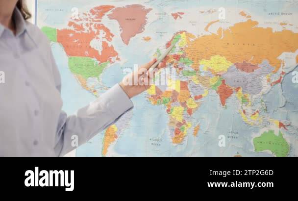World map in school classroom Stock Videos & Footage - HD and 4K Video ...