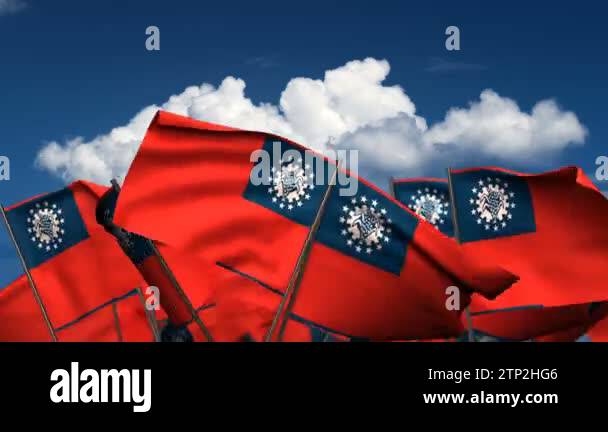 Wave myanmar flags Stock Videos & Footage - HD and 4K Video Clips - Alamy