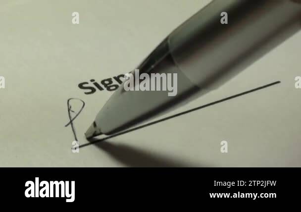 Signature sheet Stock Videos & Footage - HD and 4K Video Clips - Alamy