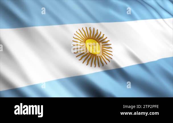 Argentina National Flag Animation, High Quality Waving Flag Animation ...