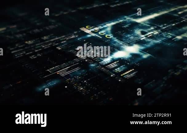 Advanced data matrix simulation UI with cutting-edge digital ...