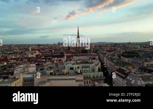 Cathedrals and cityscape City of Vienna, Austria. Roman Catholic ...