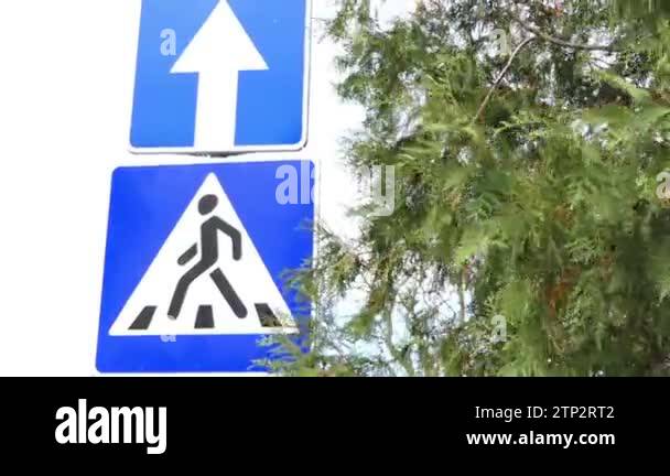 Two traffic signs Stock Videos & Footage - HD and 4K Video Clips - Alamy