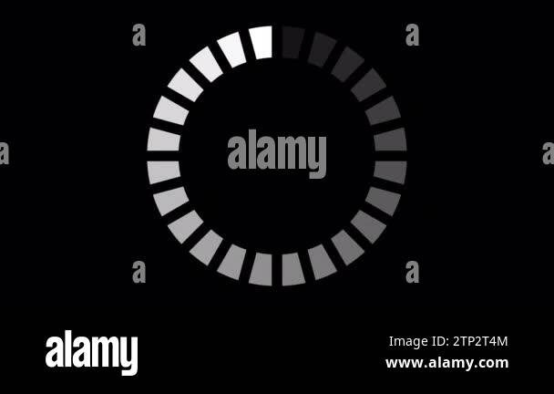 Loading Circle, Video. Loading Animation Icon on Transparent Background ...
