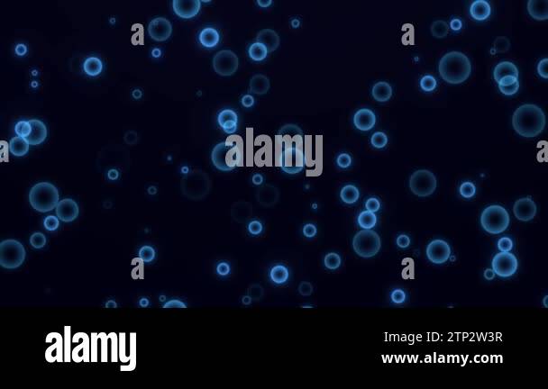 Bubbles water particles. Underwater bubbles coming. Abstract blue ...