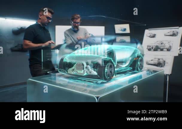 Two professional automotive engineers choose body of new eco-friendly ...