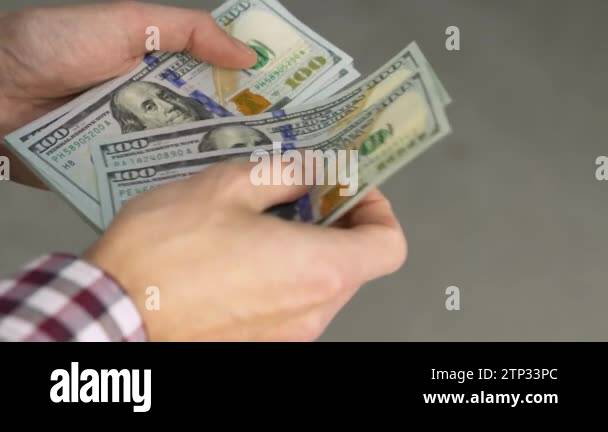 Each bill becomes a step towards financial success hands confidently ...