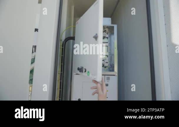 Distribution board of diesel generator. Electrical panel of an ...