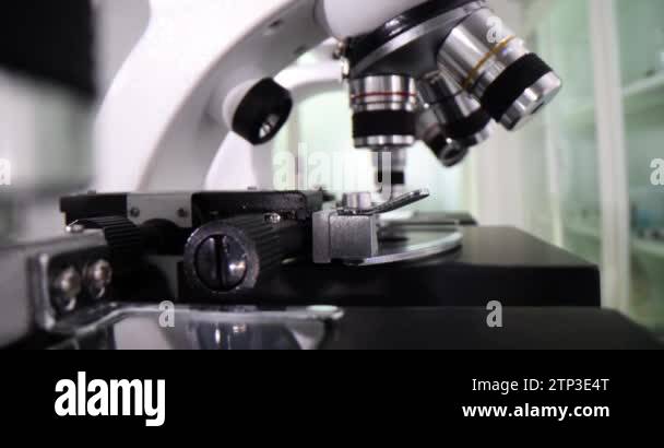 Microscope and laboratory instrument for magnification. Magnification element for biological and ...