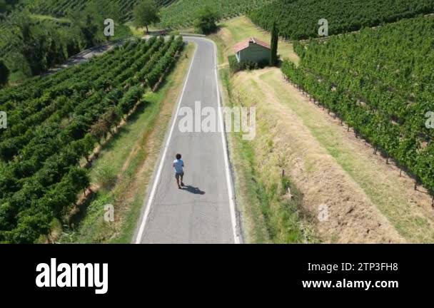 Europe, Italy, Broni - Lombardy countryside from Pavia to Pontremoli in ...