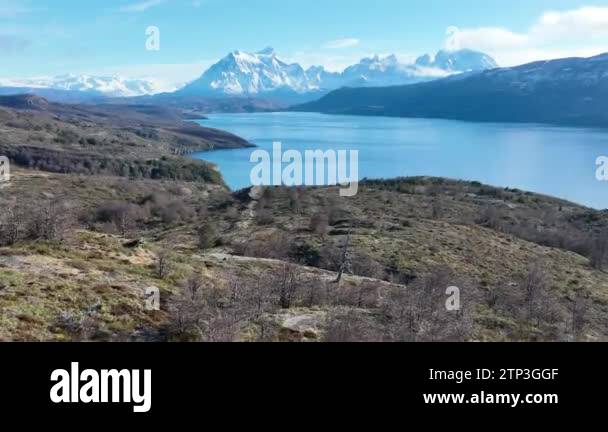 National Park Of Torres Del Paine In Puerto Natales Chile. Snowy ...