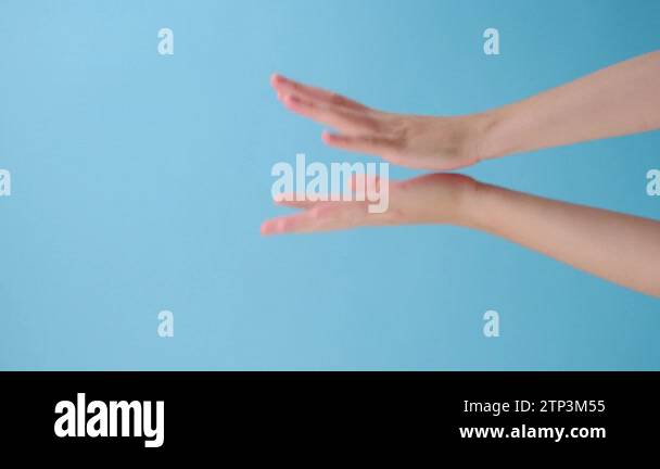 Vertical footage of unknown sneaky scheming young woman gesticulating ...