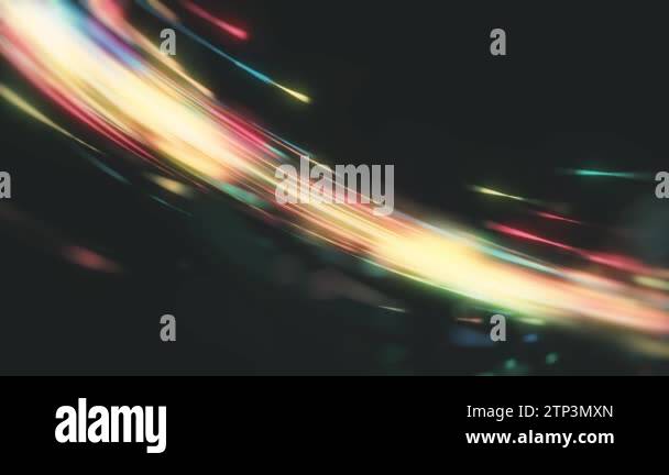 Slow Mo Light Strings Particles Background/ 4k animation of an abstract ...