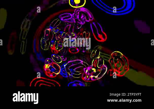 Looped seamless footage for your event, concert, stage design, title ...