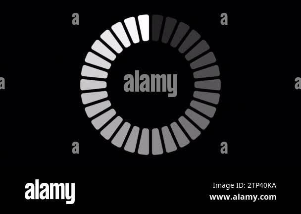 Loading Circle, Video. Loading Animation Icon on Transparent Background ...