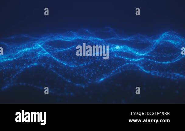 Innovative digital waves. Data store. Background animation and abstract ...