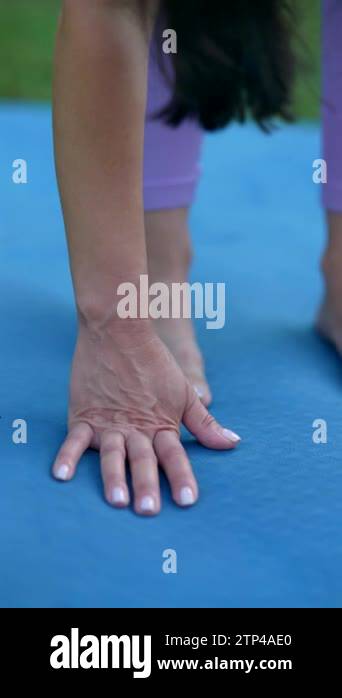 Enjoying the summer park, a sporty mother and her daughter are involved ...