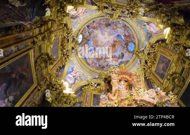 GRANADA, SPAIN - APRIL 5, 2023: The baroque sacristy in church ...
