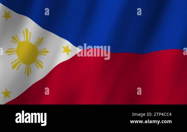 Philippines Flag. National 3d Philippines flag waving. Flag of the ...