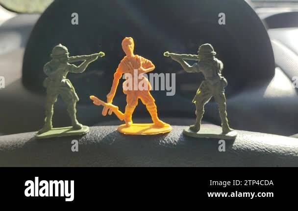 toy soldiers. war. soldier with weapons. injury and death in war ...