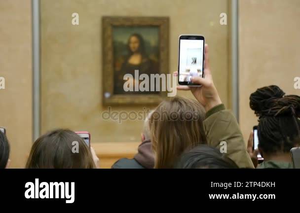 Paris, France - November 3, 2017:The world-famous picture painted by ...