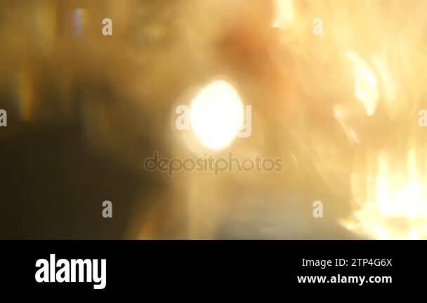 Film Burn Footage.Light pulses and glows. beautiful light leak in Ultra ...