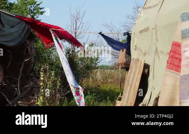 Rags drying on clothesline in Stock Videos & Footage - HD and 4K Video ...