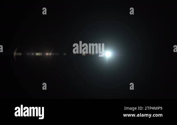 Abstract loop glow blue optical lens flares shine light streaks rays ...