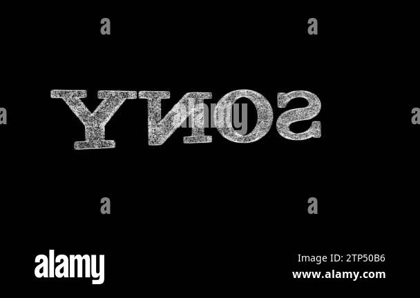 3D SONY logo rotates on black background. Games and Entertainment ...