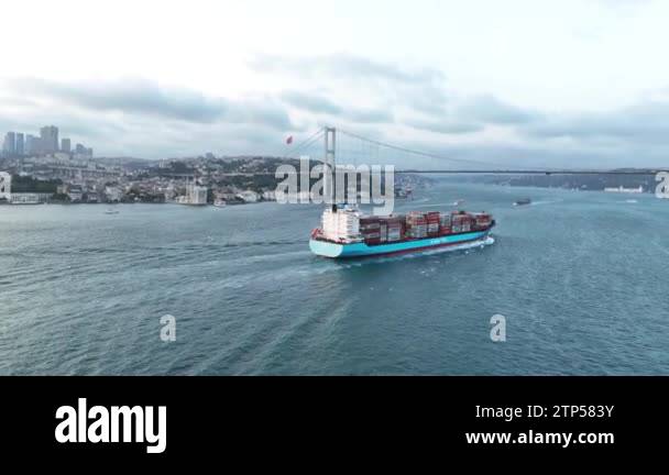 Cargo ship crossing istanbul canal Stock Videos & Footage - HD and 4K ...