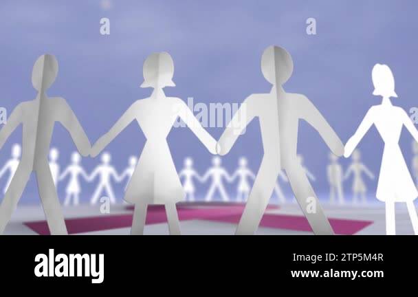 A Human chain fighting against Breast Cancer and raising prevention ...