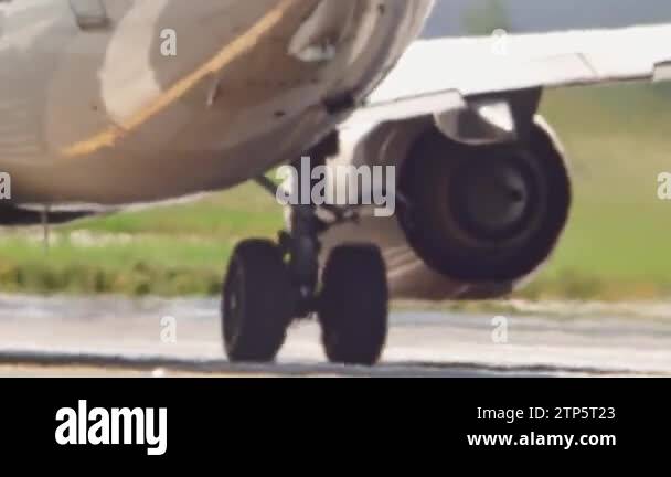 Jet engine with shimmer haze and distortion or formation of a ...