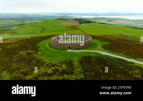 Grianan of Aileach, ancient stone ring fort, part of lager prehistoric ...