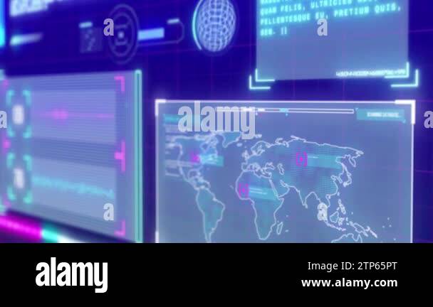 Animation globe loading bars map Stock Videos & Footage - HD and 4K Video Clips - Alamy