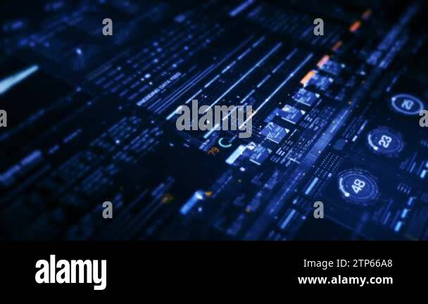 Advanced data matrix simulation UI with cutting-edge digital ...