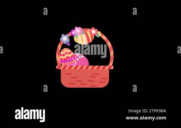 Gift box spinning animation on black background.3D gift box rotation ...