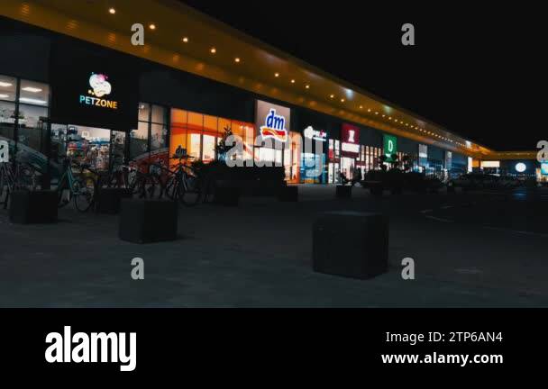 Sremska Mitrovica Serbia 10.22. 23 Stop Shop shopping center with shops ...